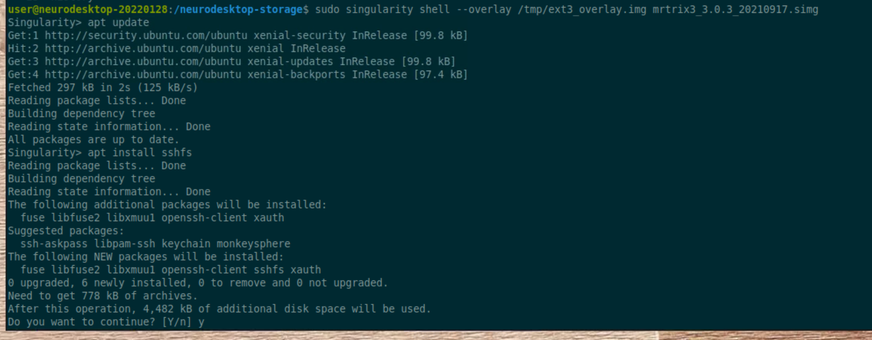 How to run the a Singularity container within Neurodesktop so it will be writable? · Issue #107 ...