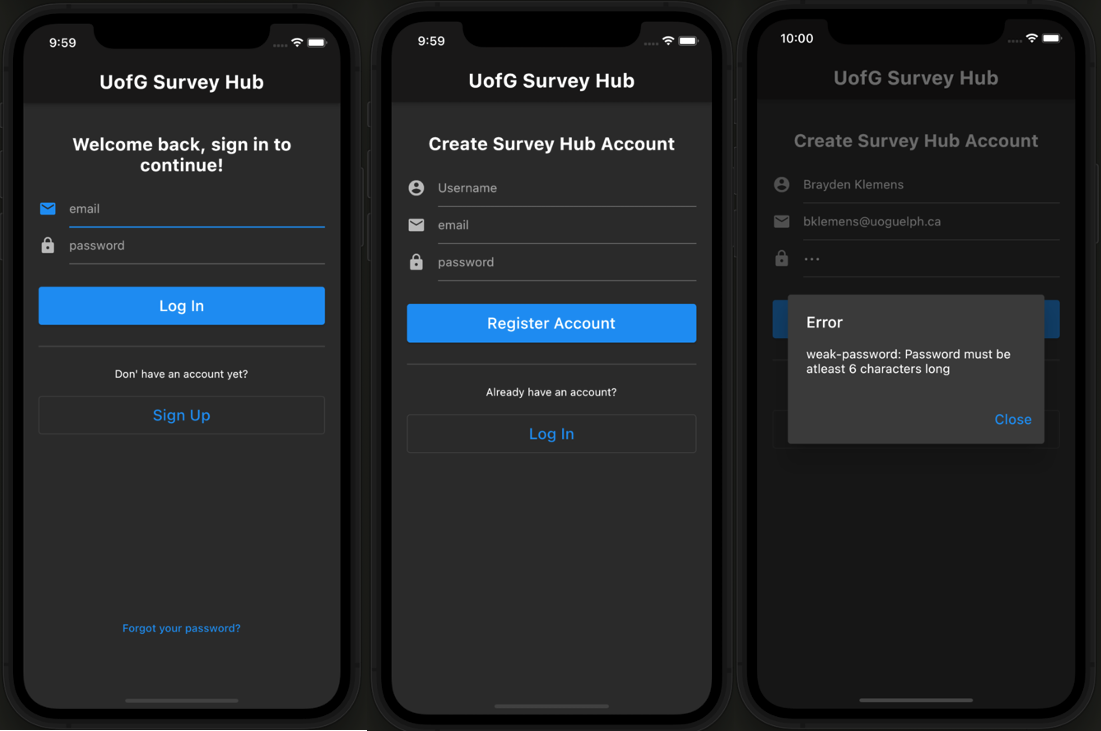 GitHub - BraydenKlemens/UofGSurveyApp: Survey tool Flutter app for UofG ...