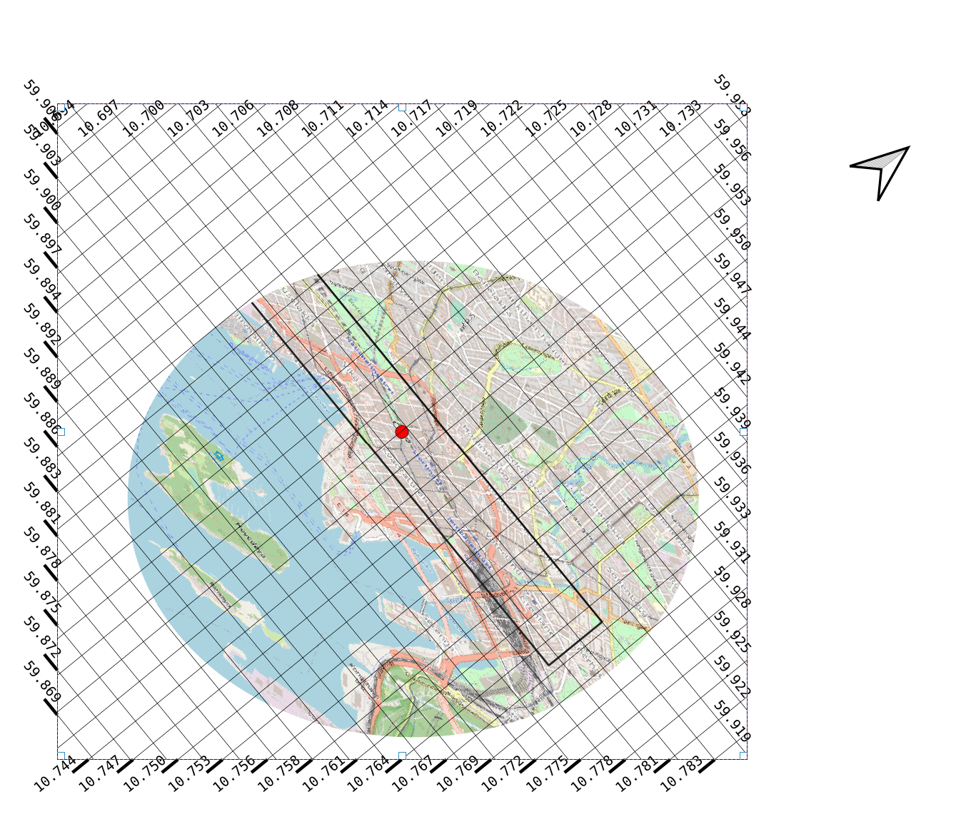 Layout: tickmarks and labels in map frame should be rotated · Issue ...