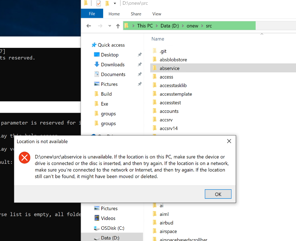 Gvfs sparse projection changes do not update open file explorer windows · Issue #1532 ...