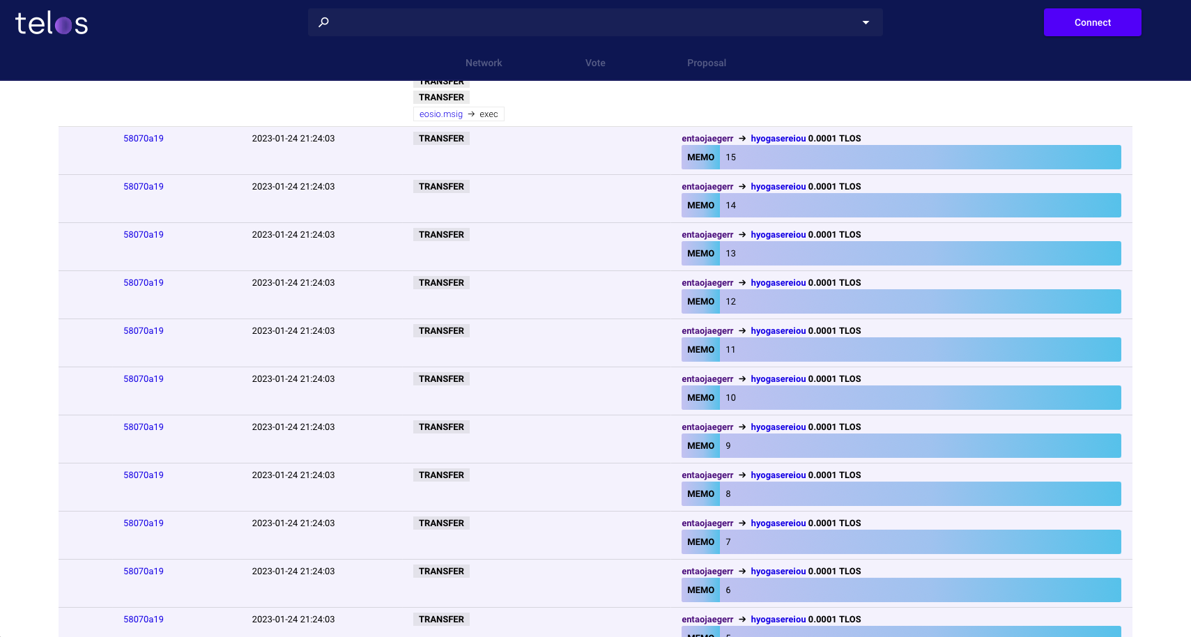 Same transaction is shown differently · Issue #439 · telosnetwork/open-block-explorer · GitHub