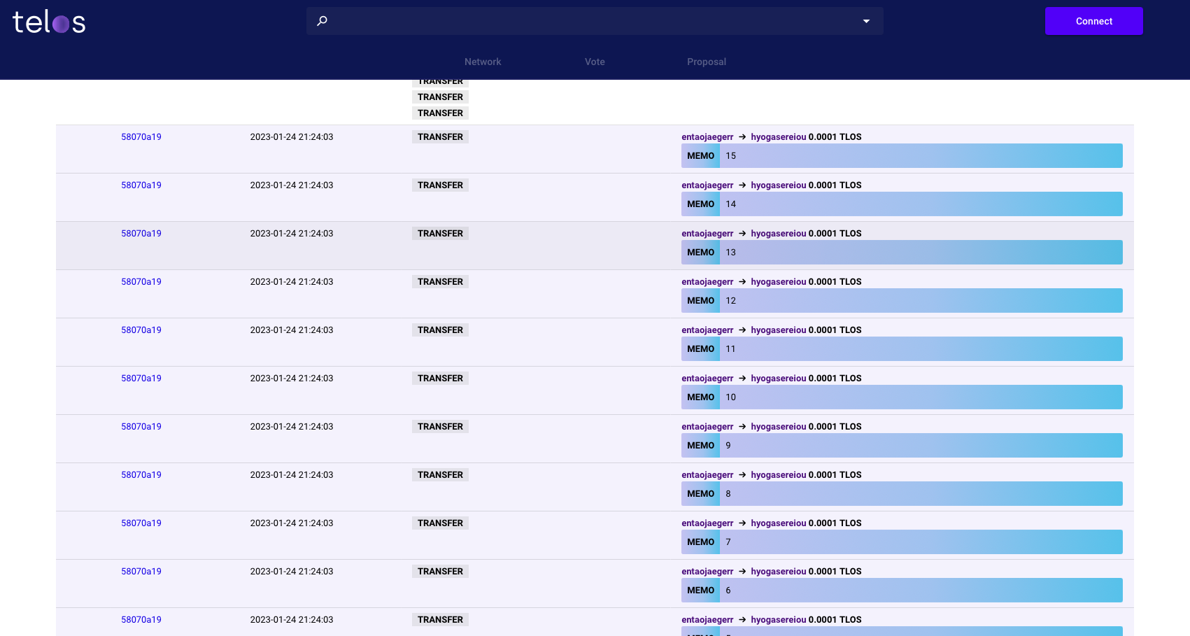 Same transaction is shown differently · Issue #439 · telosnetwork/open-block-explorer · GitHub