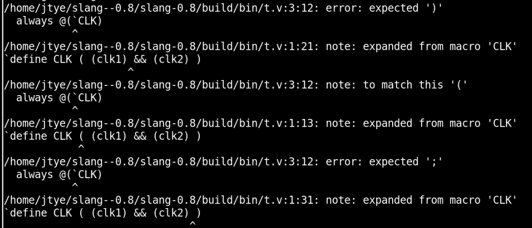 Parse macro error in always block · Issue #457 · MikePopoloski/slang · GitHub