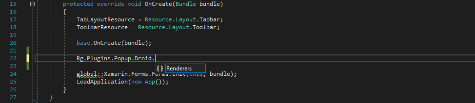 The Type Or Namespace Name Popup Does Not Exist In The Namespace Rg