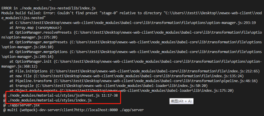 Got an error when build SSR script (with webpack): Couldn't find preset "stage-0" · Issue #10392 ...