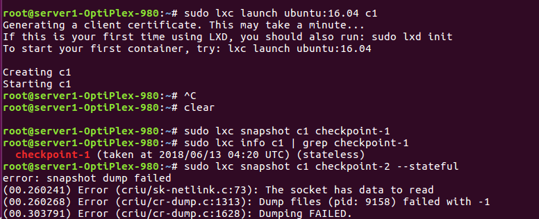 Error Snapshot Dump Failed · Issue 508 · Checkpoint Restore Criu · Github