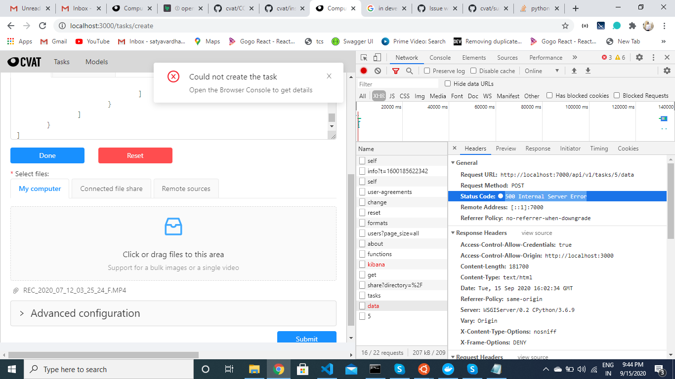 Issue with development mode · Issue #201 · cvat-ai/cvat · GitHub