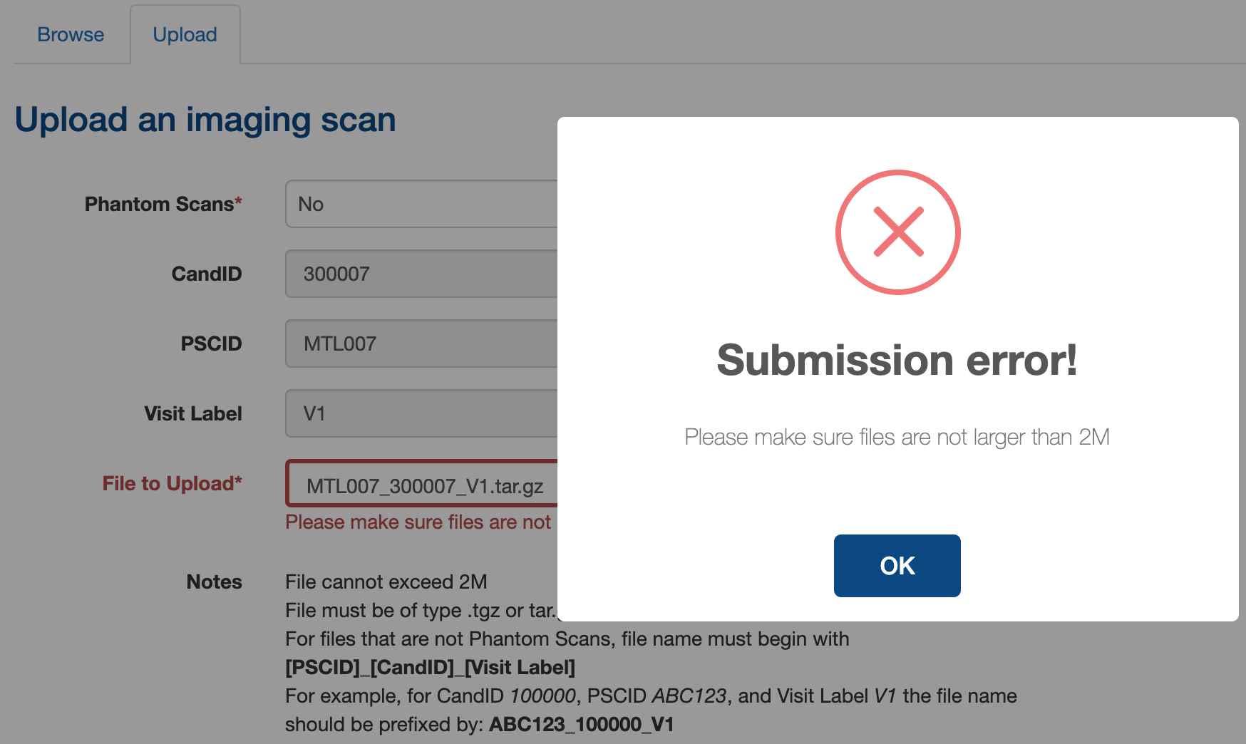 [Imaging_uploader] Uploading file bigger than 1024MB doesn't throw error swal · Issue #6314 ...