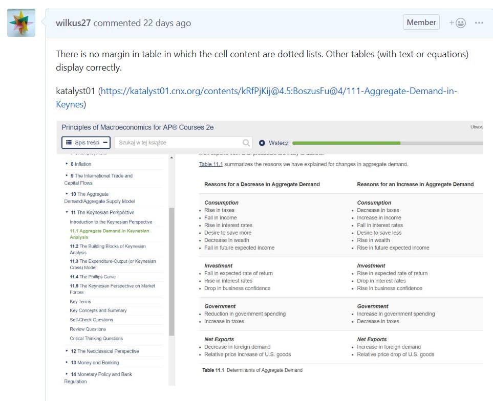 Margins in tables with bullet lists. · Issue #1902 · openstax/webview · GitHub