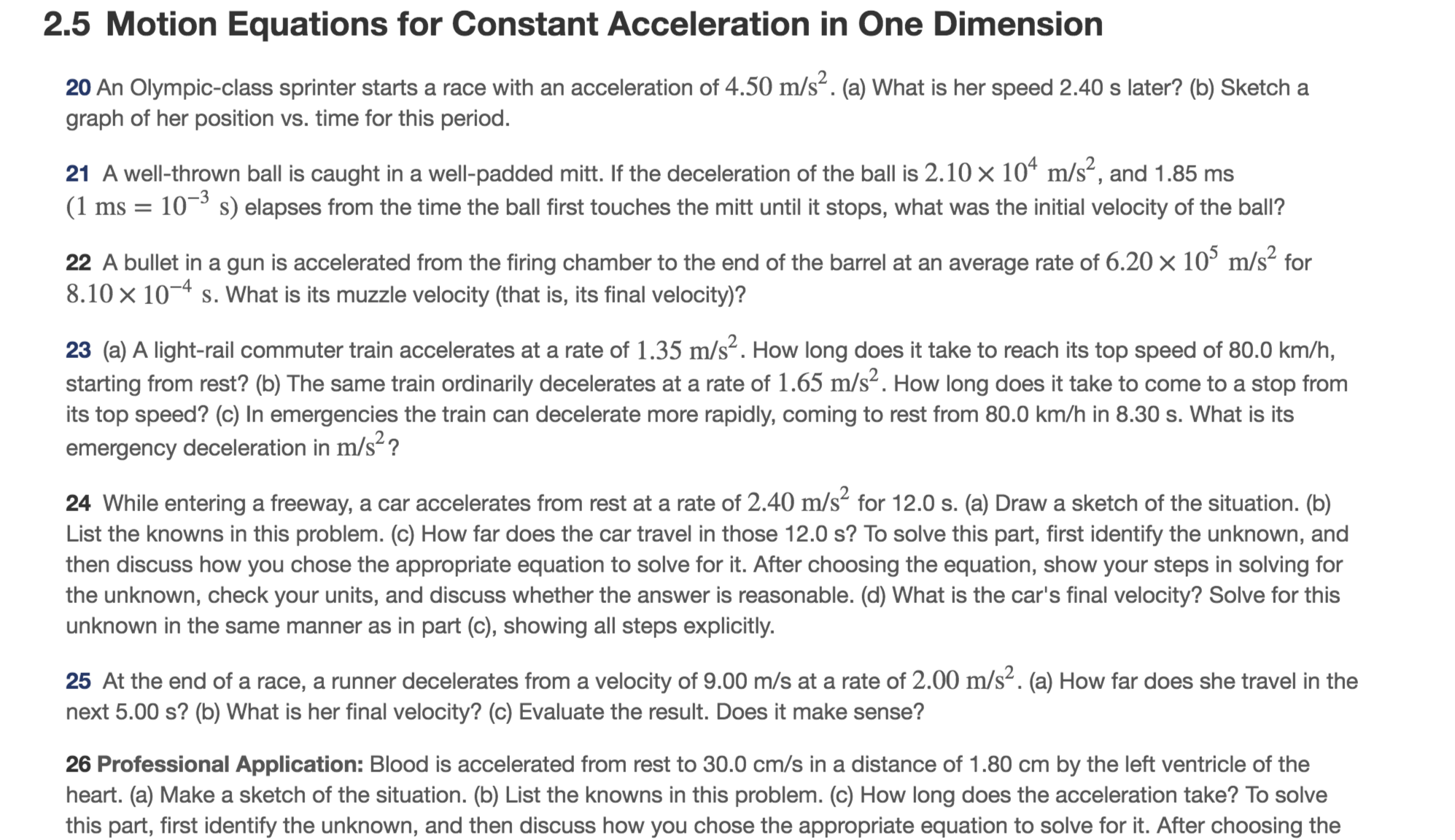 Inconsistent spacing between number and first word of question, in Problems & Exercises · Issue ...