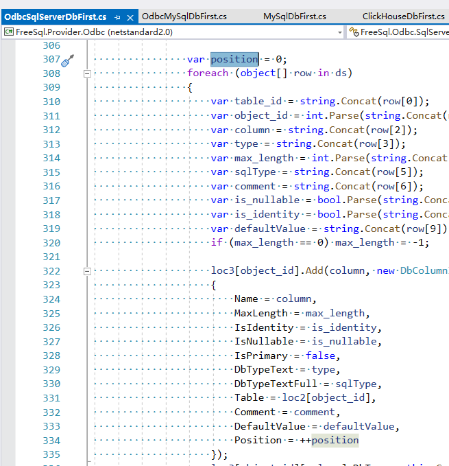 使用freesqlgenerator对sqlserver数据库表生成的实体属性位置和表中不一致 · Issue 1204 · Dotnetcorefreesql · Github 