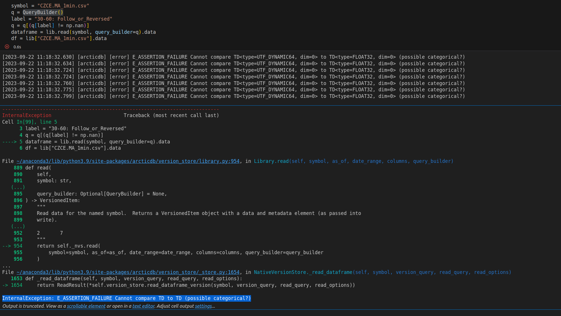String Values Compare To Nan In Querybuilder Case Internalexception · Issue 890 · Man Group