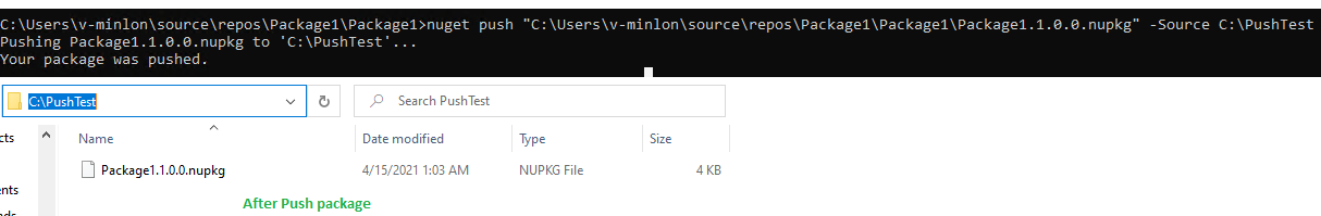 Push The Package Cannot Be Pushed To Specified Local Source · Issue 10768 · Nugethome · Github 4788
