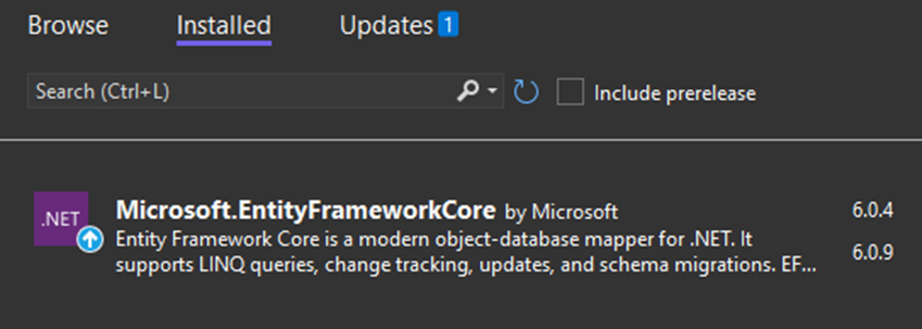 [Bug]: The transitive package doesn’t show in “Installed” tab until reopening the solution ...