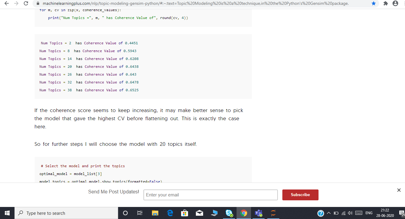 Request to add new features as topic keywords, inferring the topic and ...