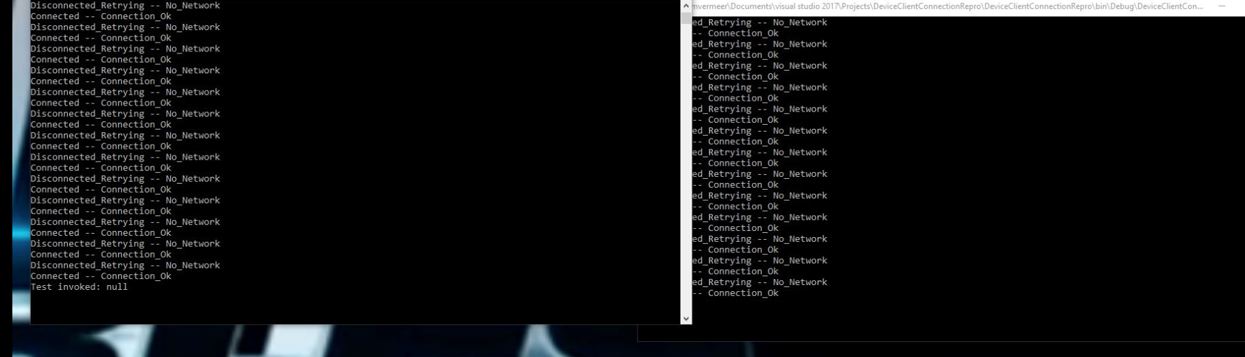 DeviceClient loses connection with Azure · Issue #513 · Azure/azure-iot-sdk-csharp · GitHub