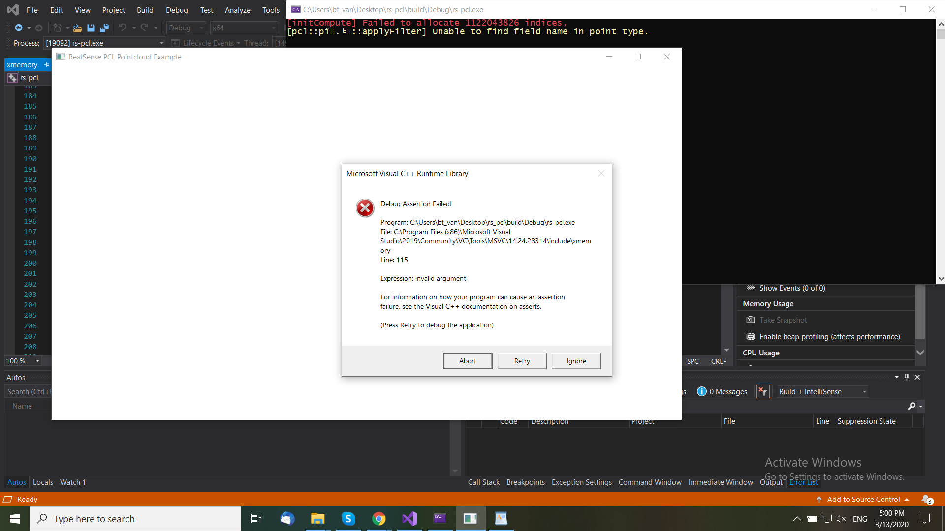 [rs-pcl example ] I get an error when building the rs-pcl example · Issue #6048 · IntelRealSense ...