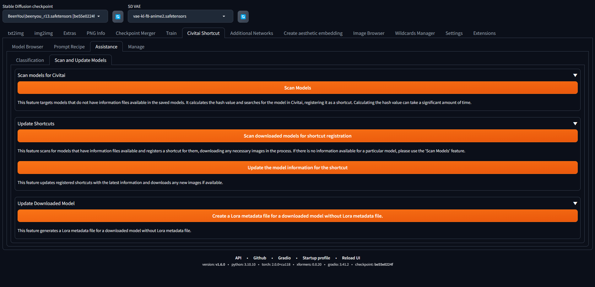 GitHub - sunnyark/civitai-shortcut