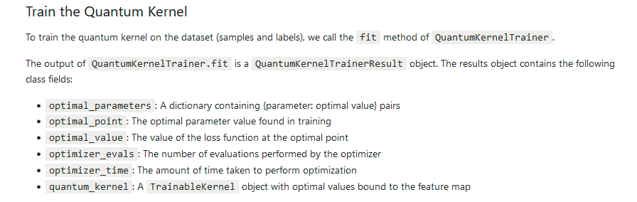 08 Quantum Kernel Trainer Ipynb Bullet List Not Formatted As Such In Html · Issue 649 · Qiskit