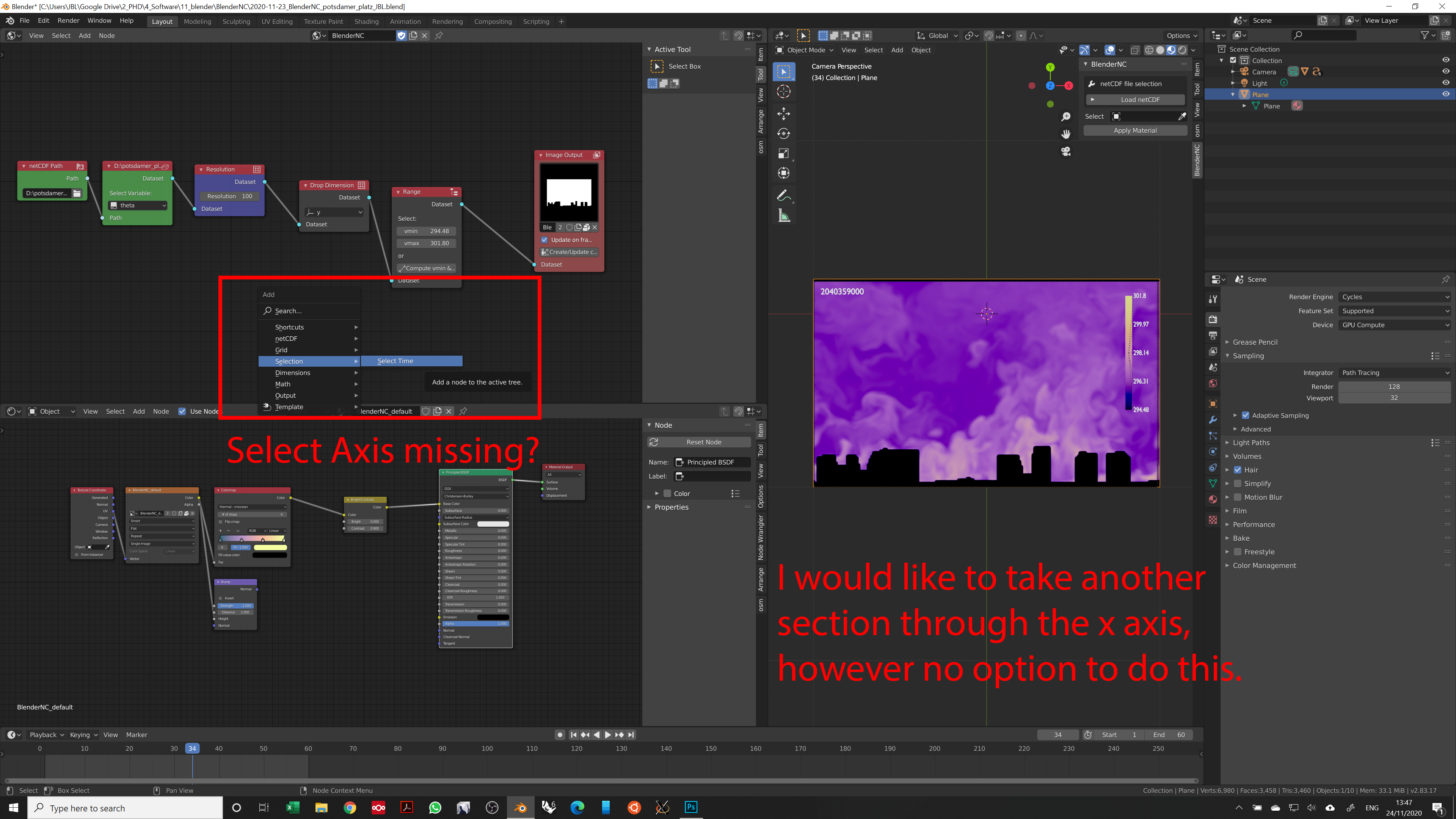 Select Axis Missing · Issue #25 · blendernc/blendernc · GitHub