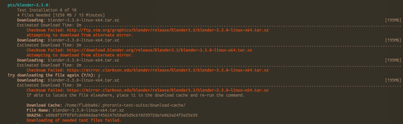 Bad checksum on latest blender-3.3.0 release · Issue #671 · phoronix ...