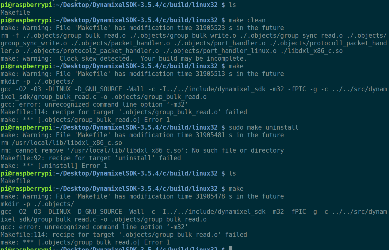 354 Python Usb2dynamixel Mx64ar Cannot Build Linux32 Library · Issue 241 · Robotis Git