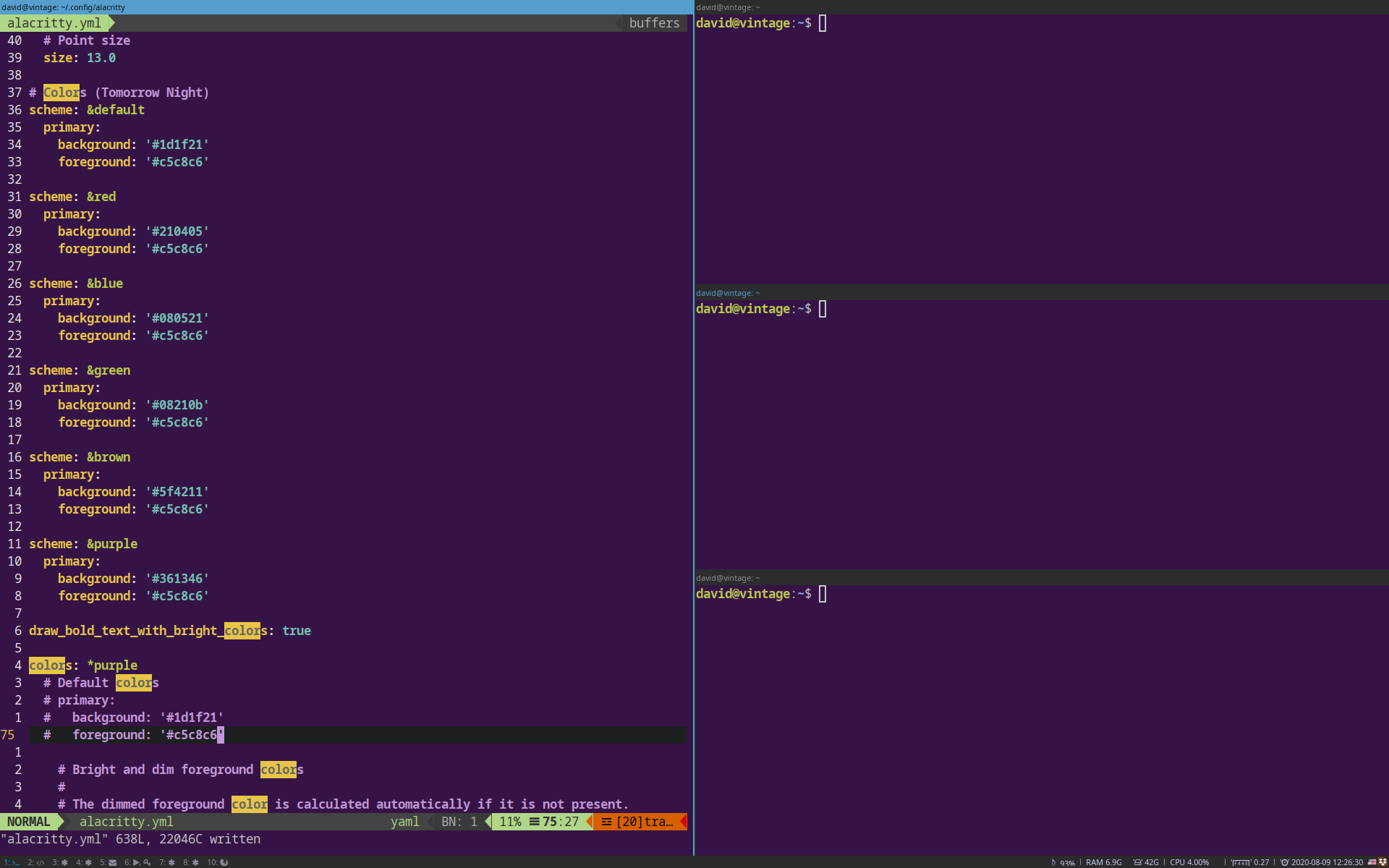 Toggle color scheemes · Issue #4099 · alacritty/alacritty · GitHub