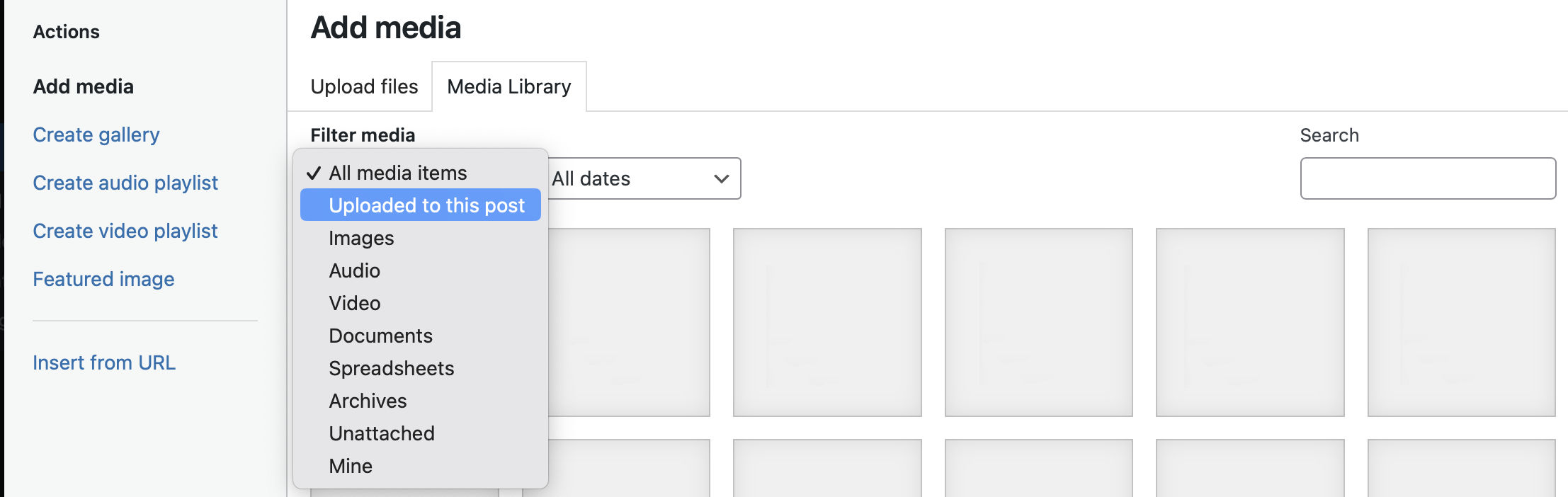 Filter gallery fields by "uploaded to this post" · Issue #7092 · pods-framework/pods · GitHub