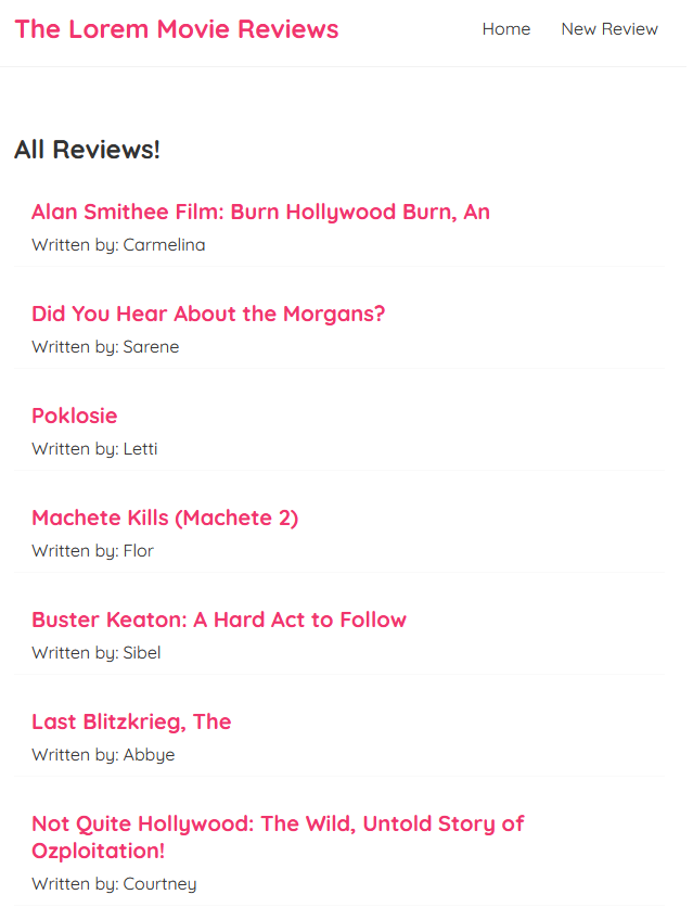 GitHub - devbrewster/Lorem-Movie-Review