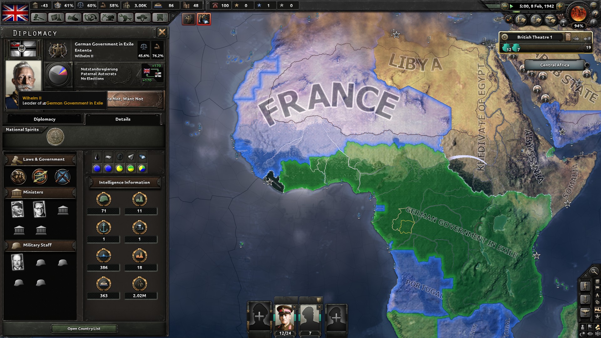 German Empire and German Government in Exile existing simultaneously ...