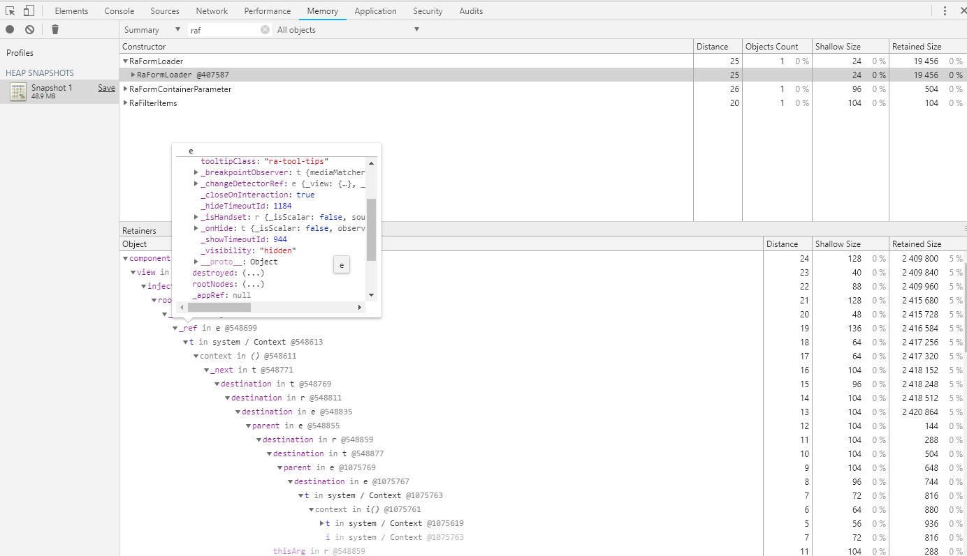 Leak Memory In Mattooltip · Issue 12644 · Angularcomponents · Github 