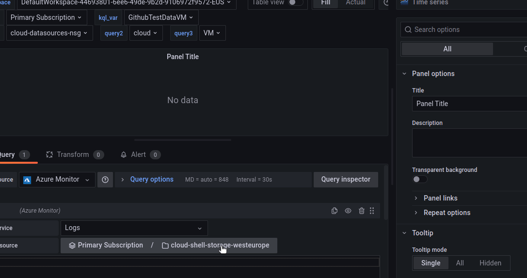 AzureMonitor: Overlay glitch in Logs resource picker · Issue #44039 · grafana/grafana · GitHub