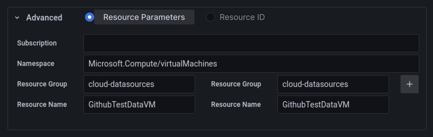 Azure Monitor: Allow selection of multiple resources of the same type · Issue #55372 · grafana ...