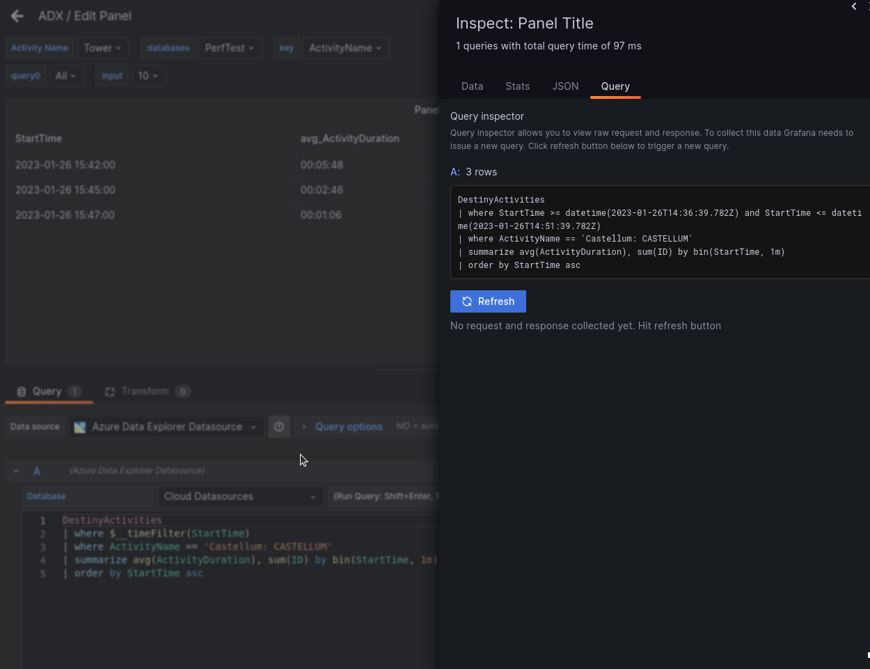 Time Filter Within A Variable Query Doest Work · Issue 546 · Grafanaazure Data Explorer 