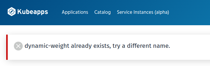 Wrong error returned when the installation fails · Issue #1508 · vmware-tanzu/kubeapps · GitHub