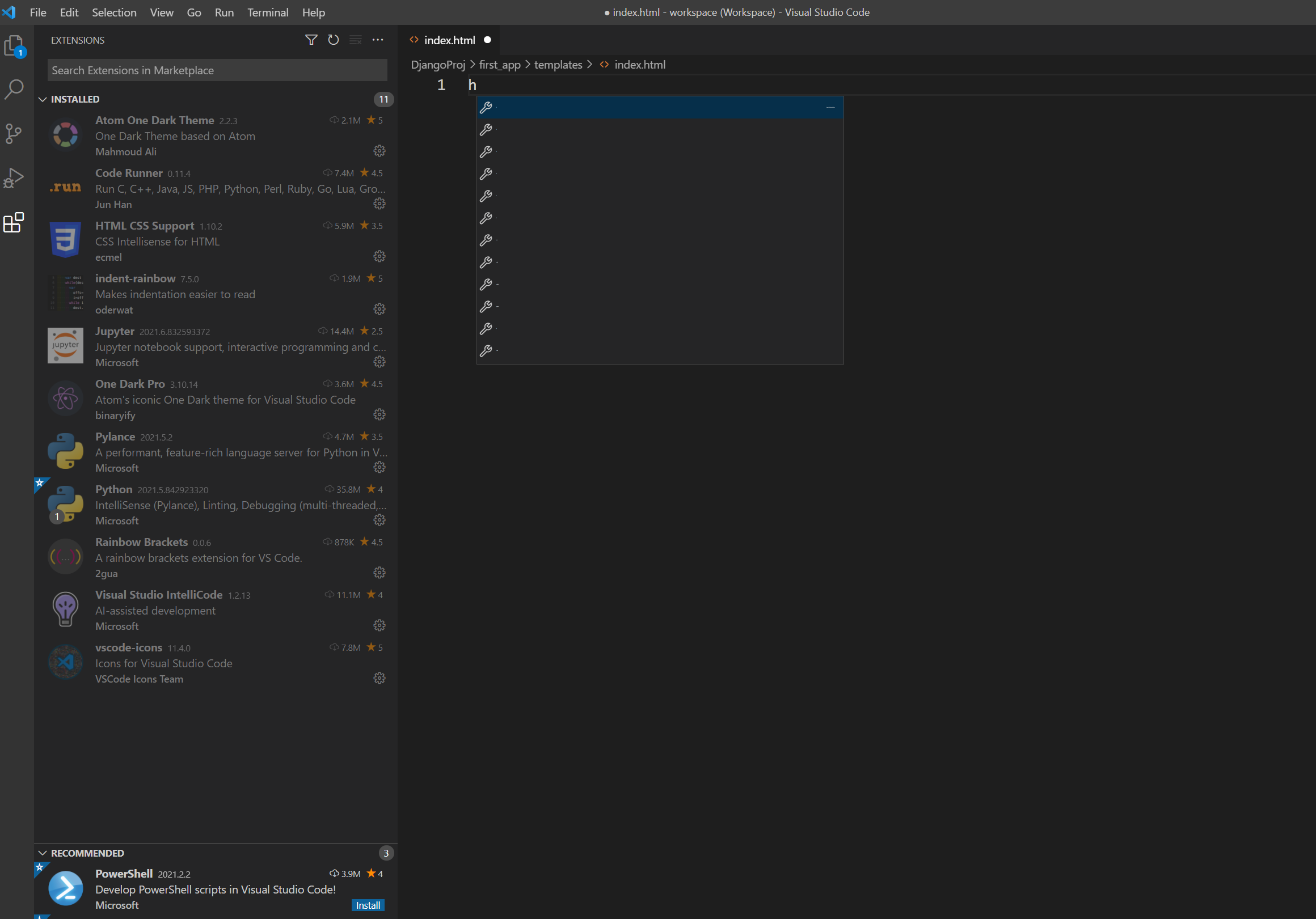 Html Tage Intellisens Not Show Choices · Issue 124000 · Microsoftvscode · Github 
