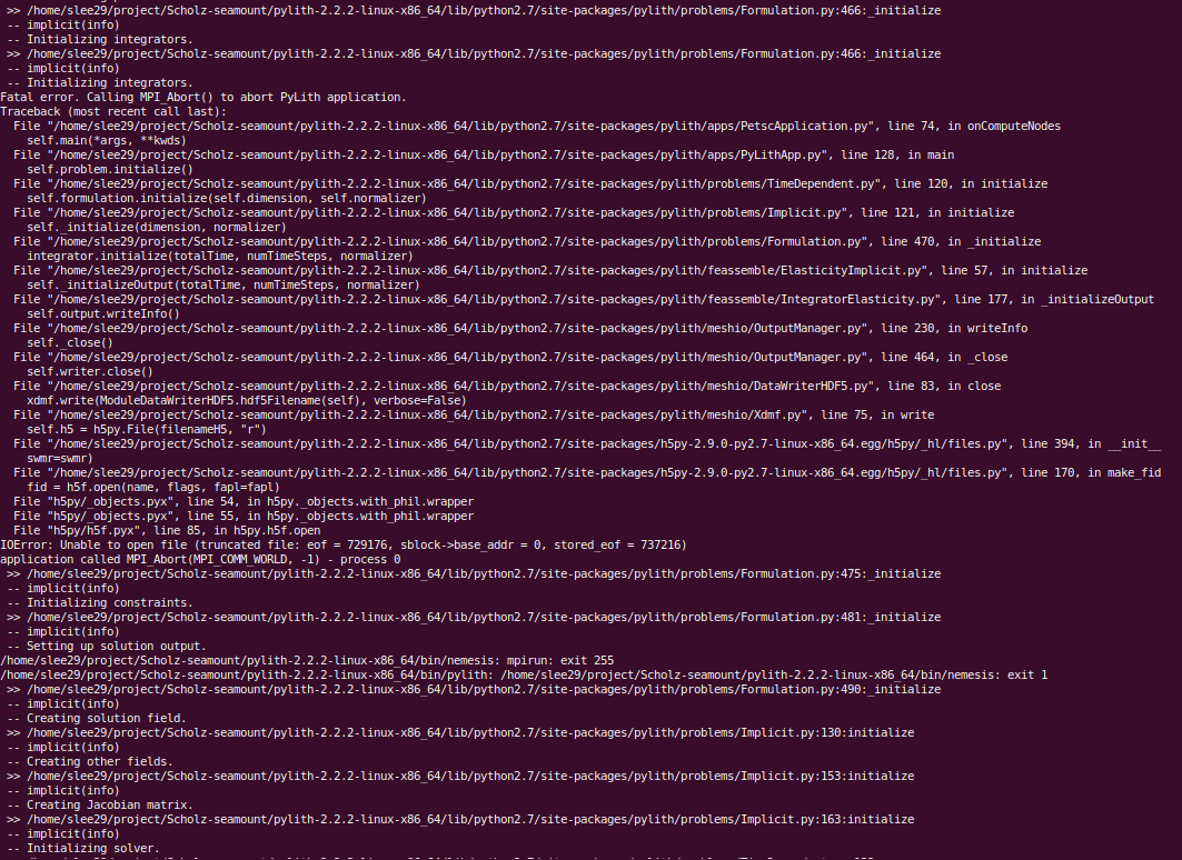 Why Pylith randomly kills mpirun in 3D subduction examples? · Issue #541 · geodynamics/pylith ...