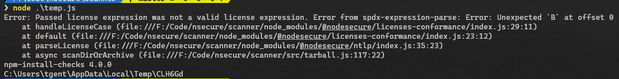 Issue parsing npm-install-checks · Issue #3 · NodeSecure/licenses-conformance · GitHub