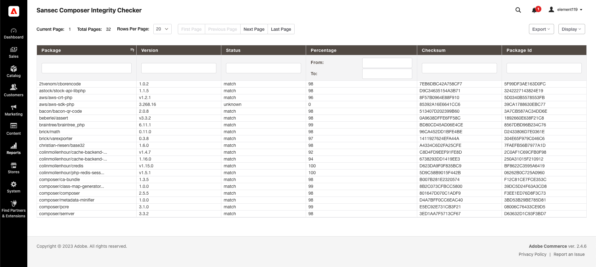 GitHub - fredden/element119-module-sansec-composer-integrity-checker: A Magento 2 module wrapper ...