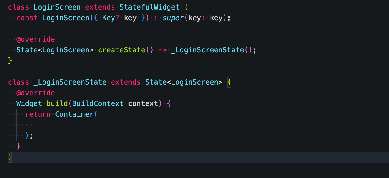 The widget build does not provide return type · Issue #3975 · Dart-Code ...