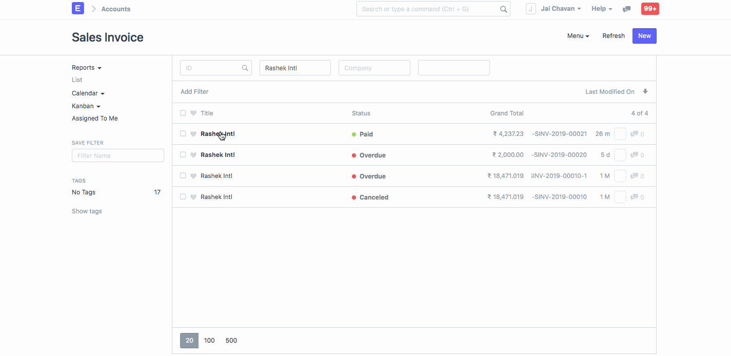 Customer Portal - Invoices list diplay issue · Issue #11202 · frappe/erpnext · GitHub
