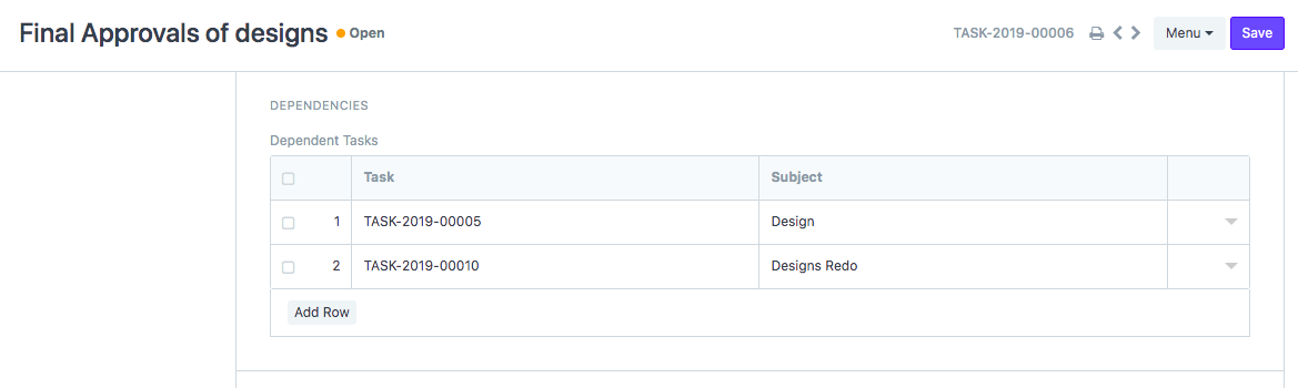 Projects Unwanted In Report For Dependent Task · Issue 18342 · Frappeerpnext · Github