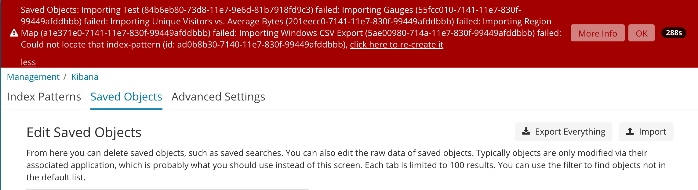 Improve Ux Of Imported Objects With Missing Index Pattern · Issue 13359 · Elastickibana · Github