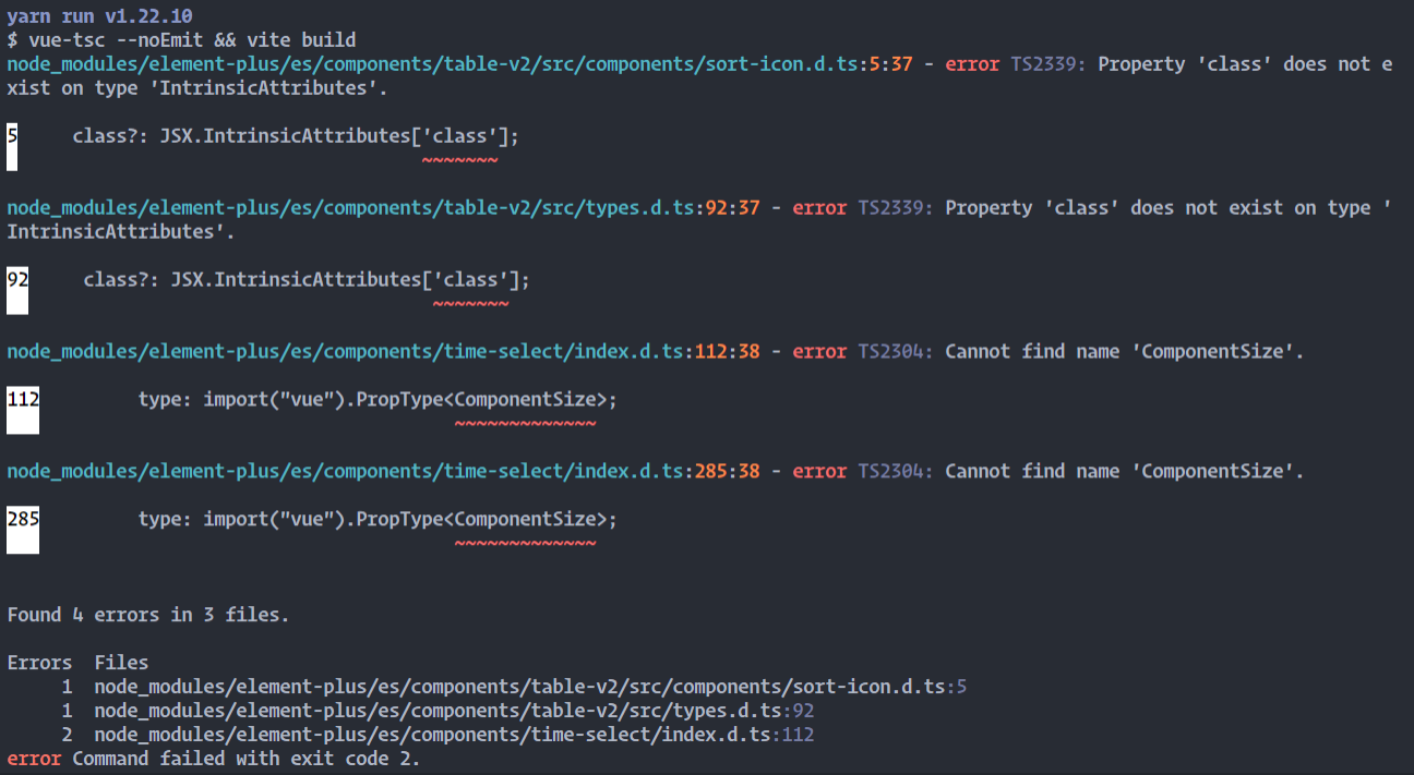 [Feature Request] 升级新版本后打包出现依赖报错 · Issue #7813 · element-plus/element-plus · GitHub