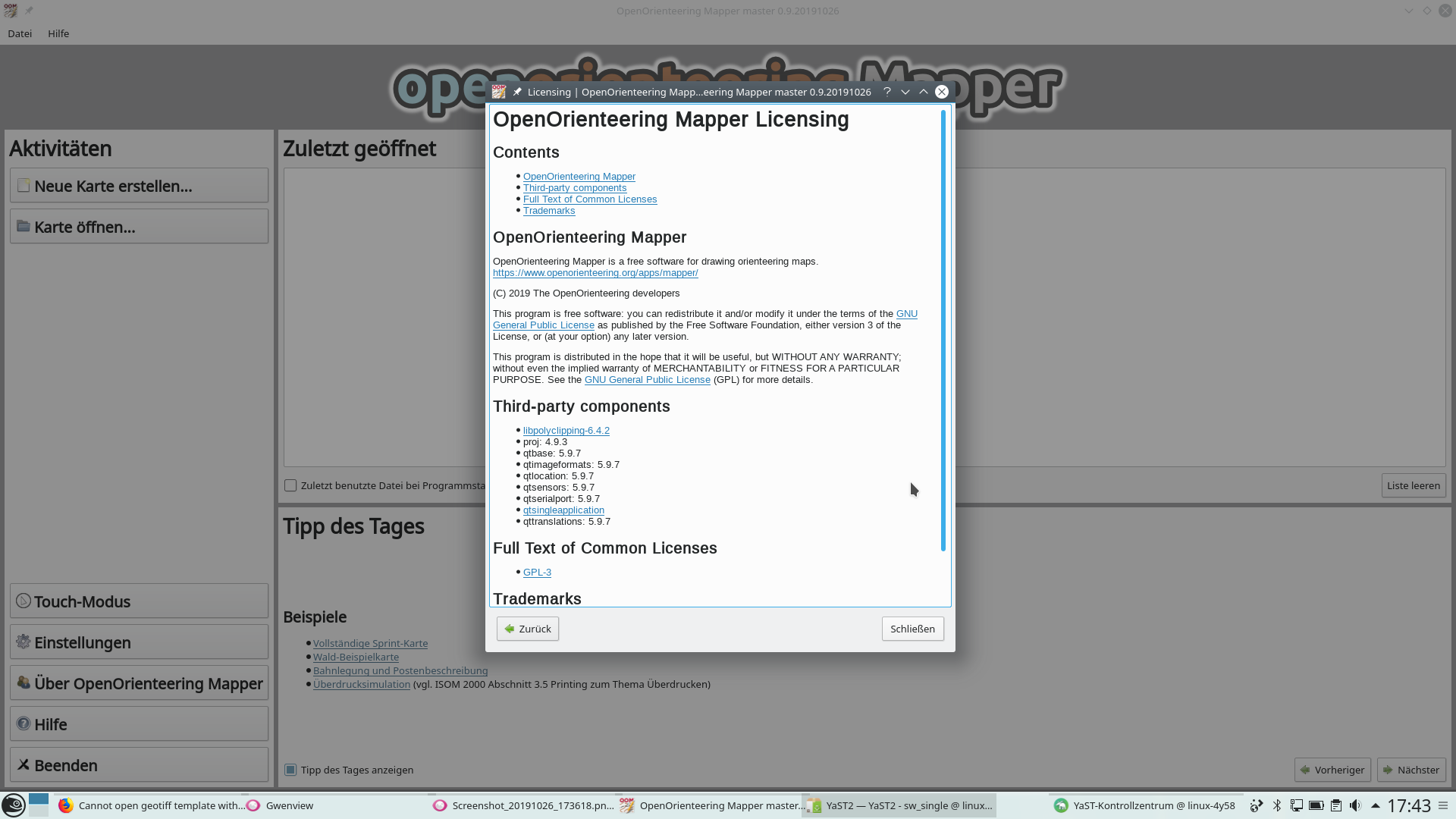 Cannot open geotiff template without world file with Mapper 0.9.0 on openSUSE 15.1 · Issue #1398 ...