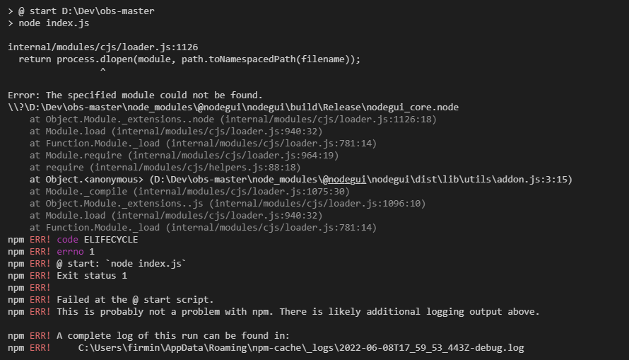 dlopen could not be found · Issue #950 · nodegui/nodegui · GitHub