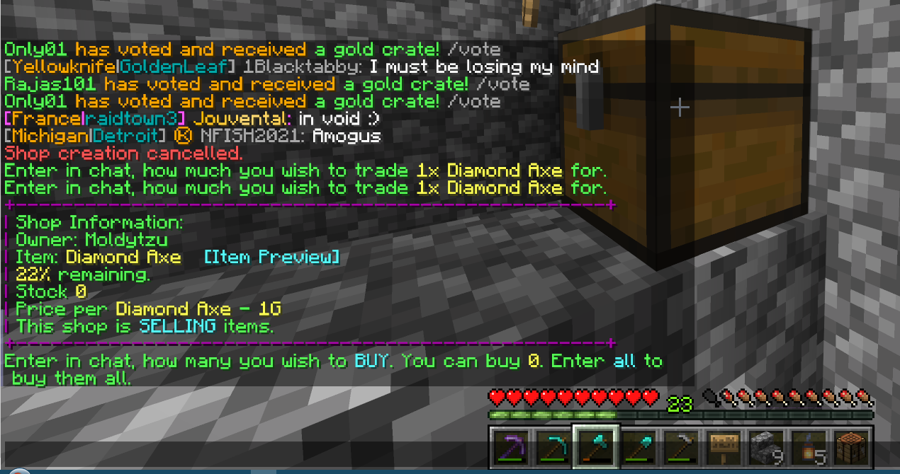 [BUG] Dupe signs using chest shops · Issue #1416 · EarthMC/Issue-Tracker · GitHub