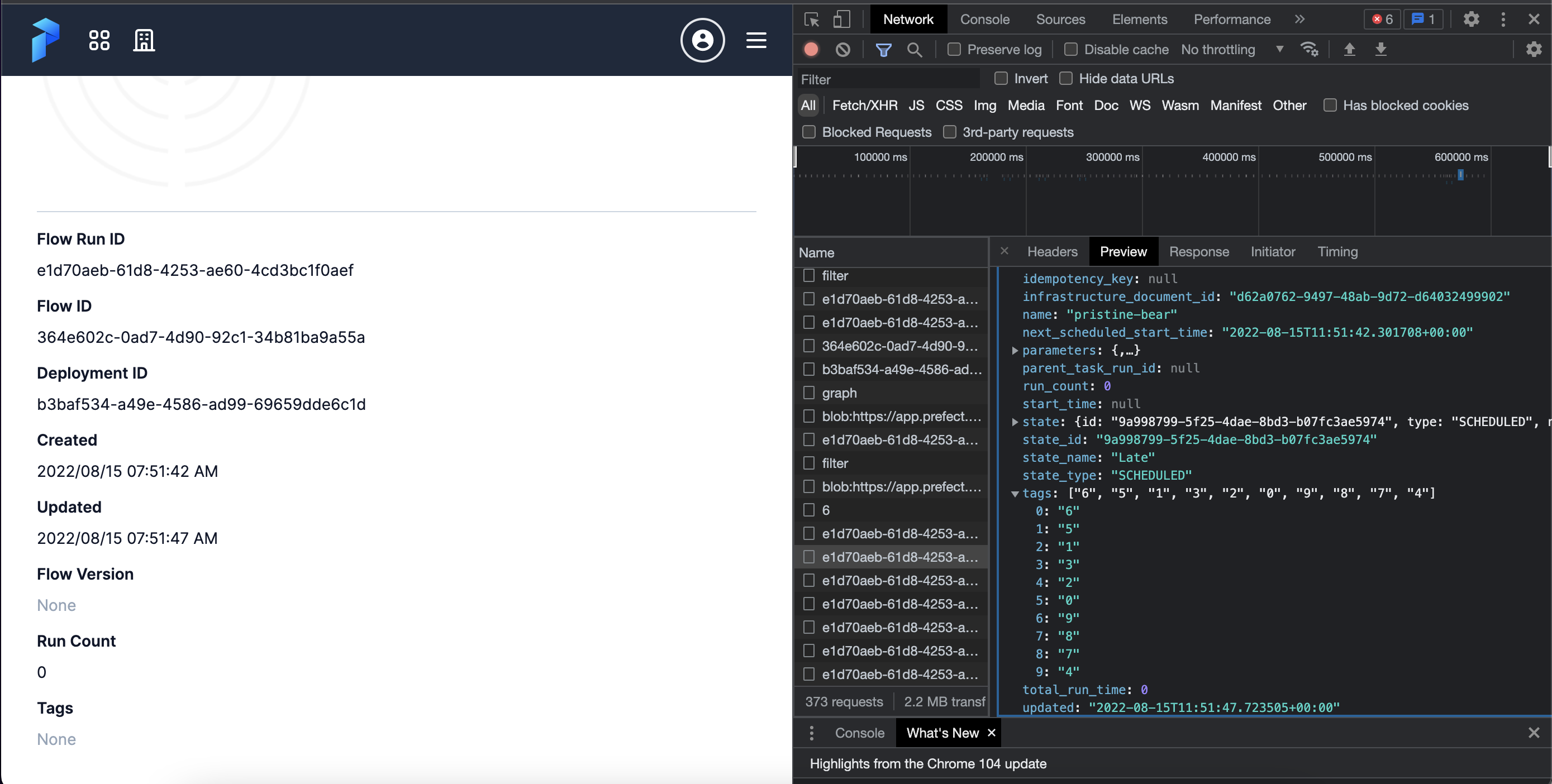 Bug: Tags not showing on the flow run details page · Issue #499 · PrefectHQ/prefect-ui-library ...