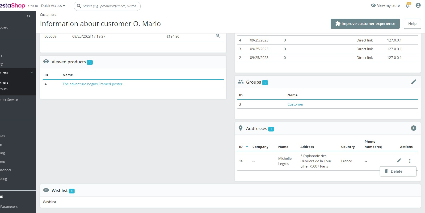 Error: 'No Carriers Available' Message When Deleting Address with Products in Cart · Issue ...
