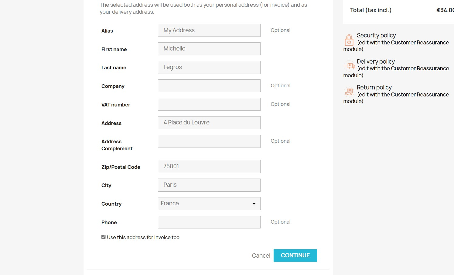 Error: 'No Carriers Available' Message When Deleting Address with Products in Cart · Issue ...